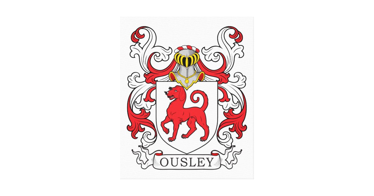 Ousley Family Crest Canvas Print | Zazzle
