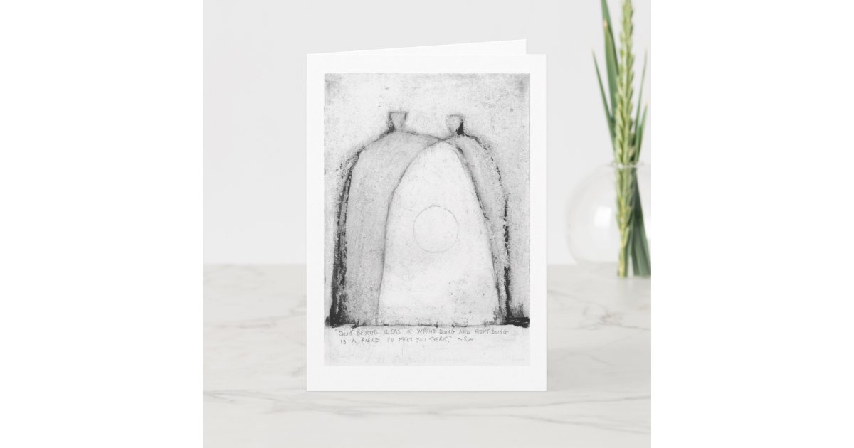 Out Beyond poem by Rumi Card | Zazzle