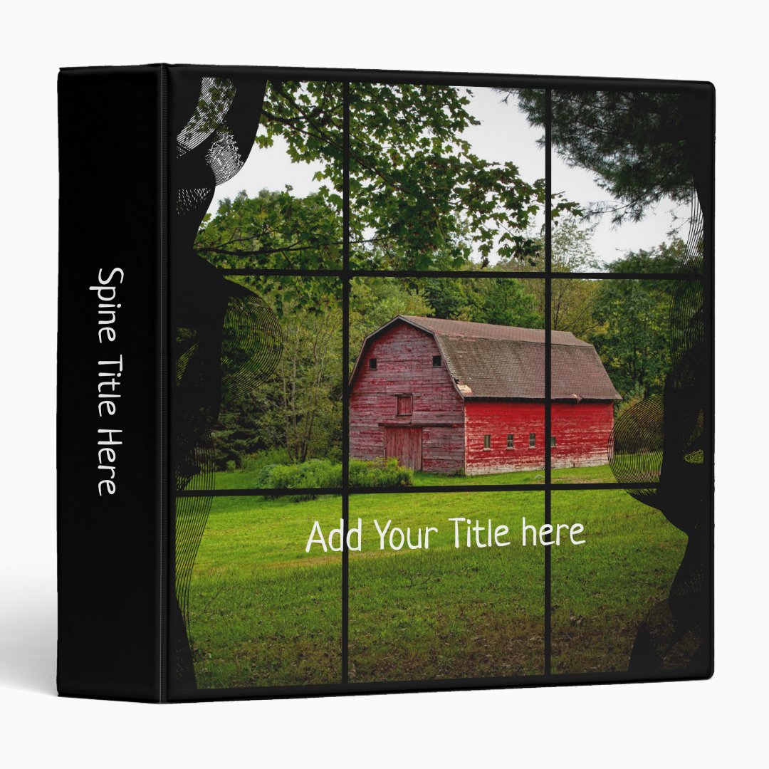 Out My Farm Window Scrapbook Album 3 Ring Binder | Zazzle