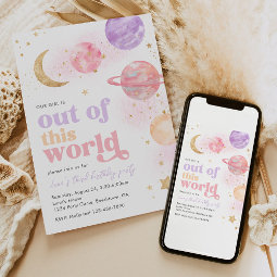 Out of This World Birthday Invitation | Zazzle