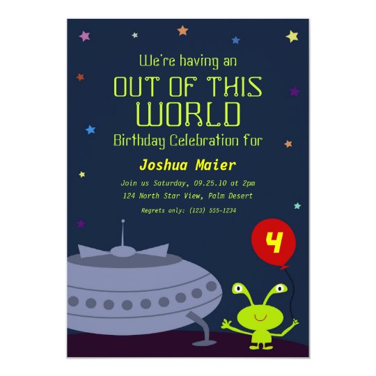 Out of This World, Birthday Invitations | Zazzle.com