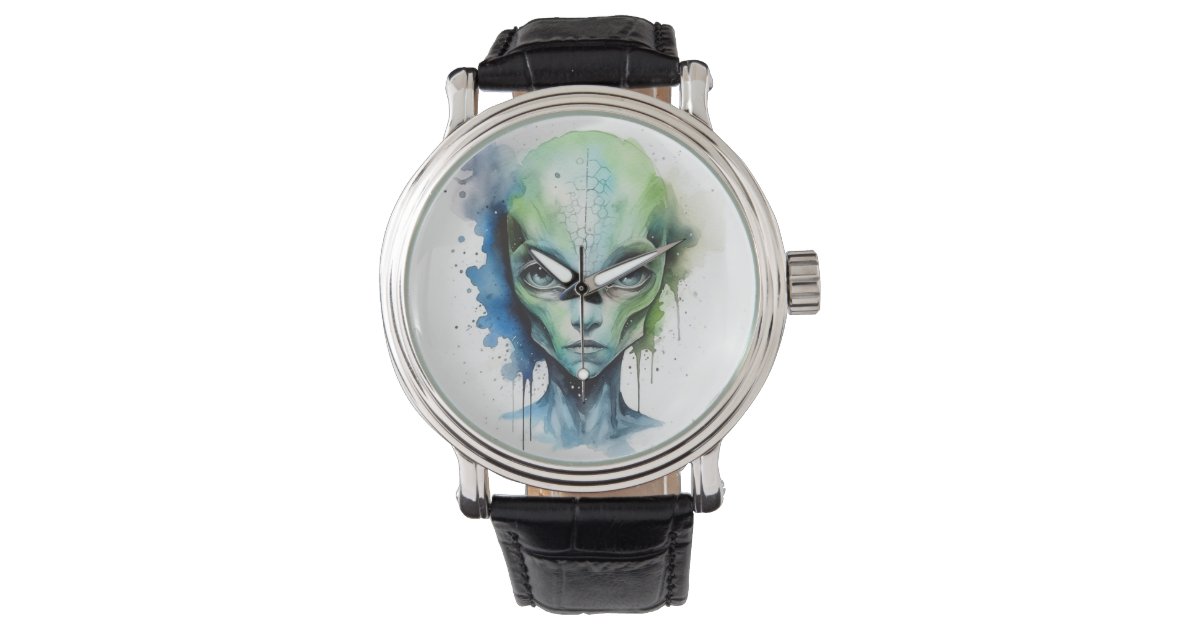 Out Of This World Galaxy Alien Ufo Watch | Zazzle
