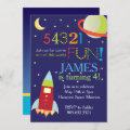 Out of this World Space Birthday Party Invitation | Zazzle