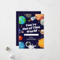 Out Of This World Space Kids Valentine Day Card | Zazzle