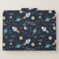 Out of This World Space Pattern File Folder | Zazzle