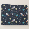 Out of This World Space Pattern File Folder | Zazzle