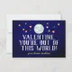 Out of This World Valentine Note Card | Zazzle