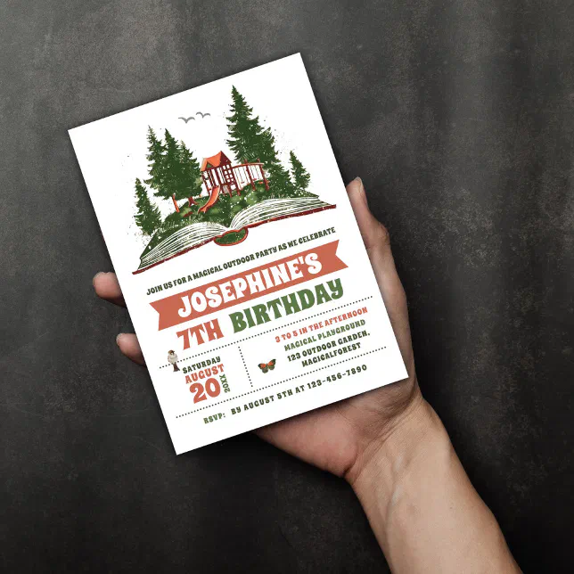 Outdoor Adventure Birthday Party Invitation | Zazzle