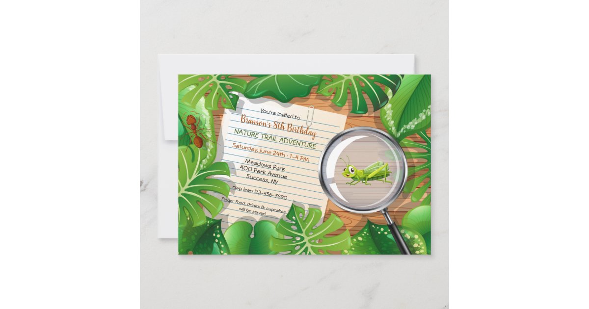 Outdoor Adventure Birthday Party Invitation | Zazzle