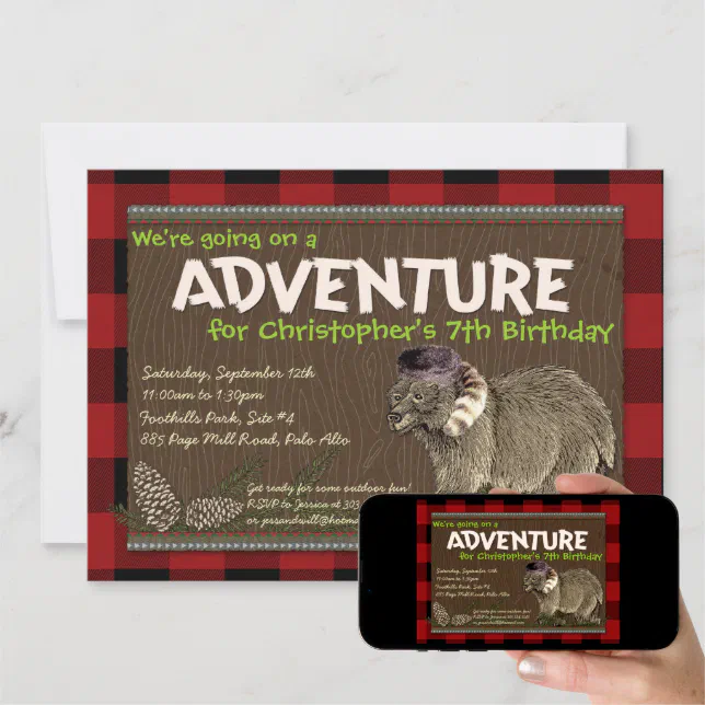 Outdoor Adventure Party Invitation | Zazzle