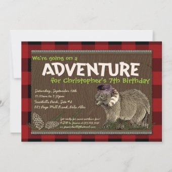 Outdoor Adventure Party Invitation | Zazzle
