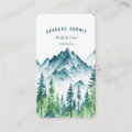Outdoor Adventure Travel Mountain Forest Business Card | Zazzle