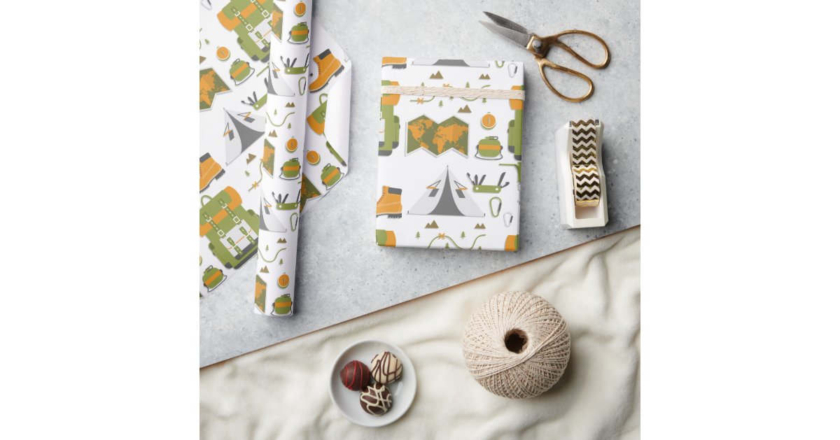 Outdoor Adventures Wrapping Paper | Zazzle