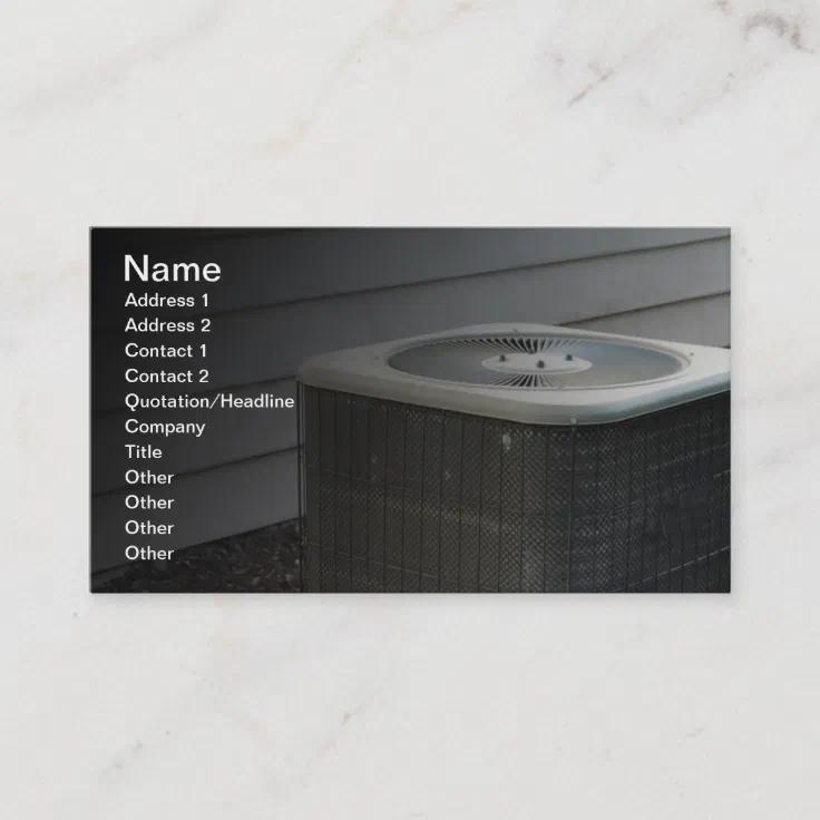 outdoor air conditioner unit business card | Zazzle