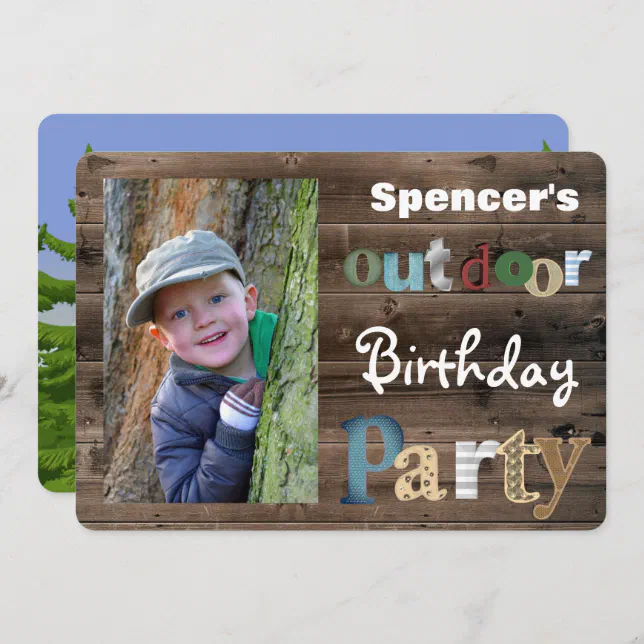 Outdoor Birthday Party Invitation | Zazzle