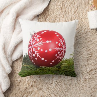 Outdoor Christmas Pillows With Decorations | Zazzle
