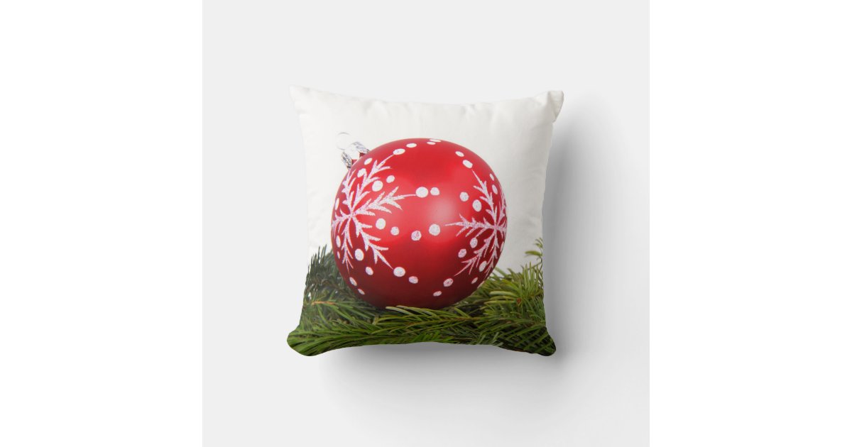 Outdoor Christmas Pillows With Decorations | Zazzle
