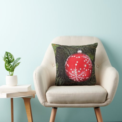 Outdoor Christmas Pillows With Decorations | Zazzle