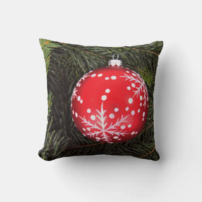 Outdoor Christmas Pillows With Decorations | Zazzle