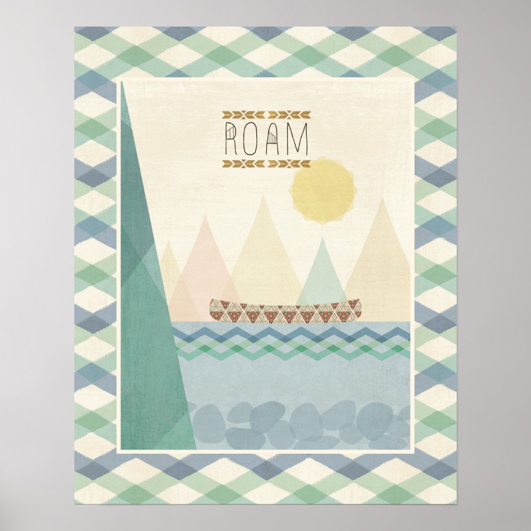 Outdoor Geo II | Roam Poster | Zazzle