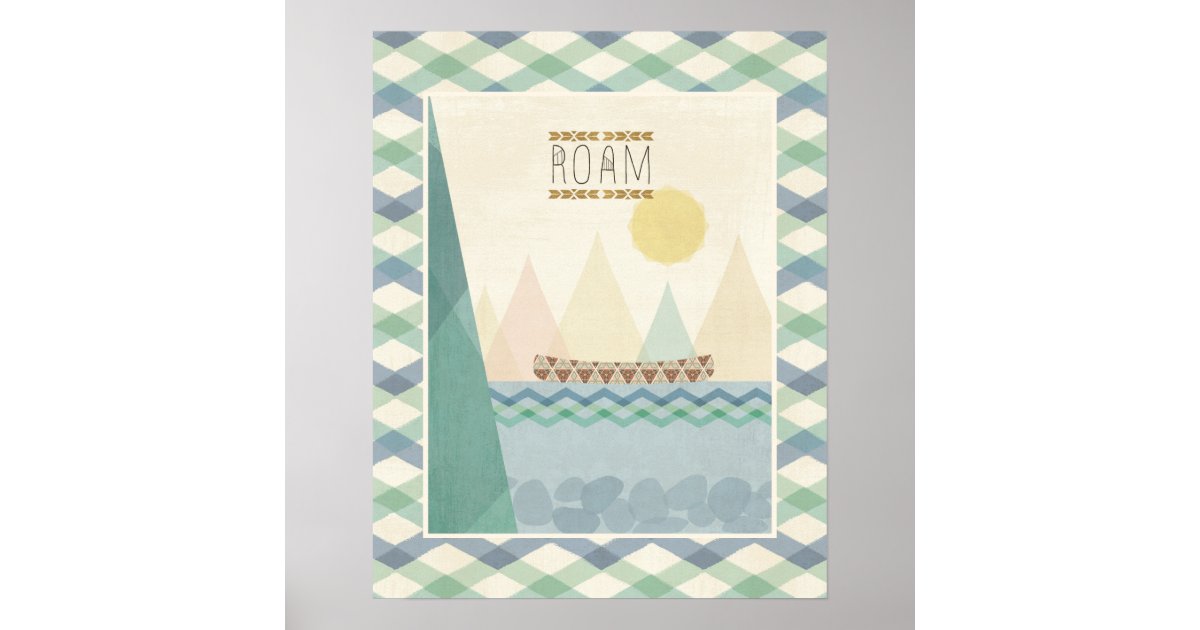 Outdoor Geo II | Roam Poster | Zazzle