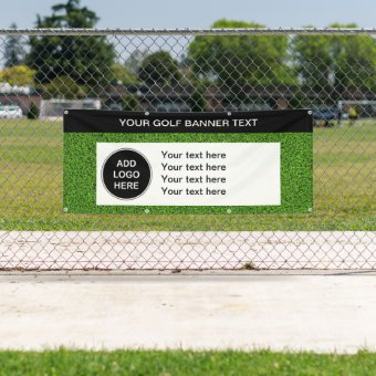Outdoor Golf Industry Logo Banner | Zazzle