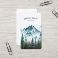 Outdoor Mountain Pine Forest Adventure Guide Business Card | Zazzle