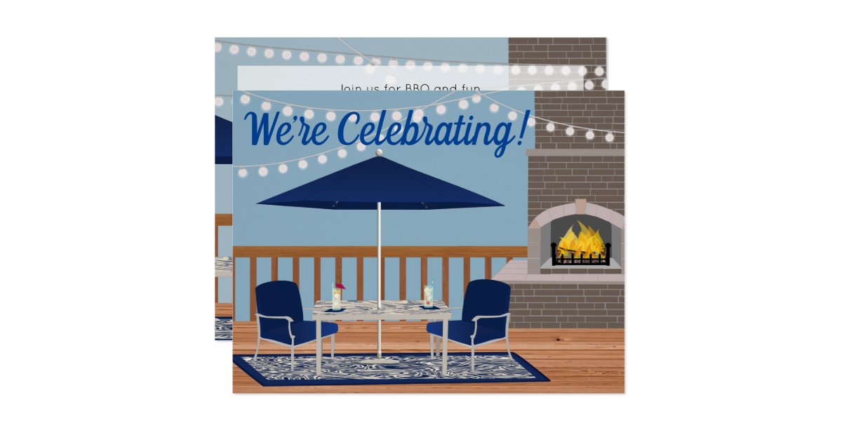 Outdoor Patio Party Invitation | Zazzle.com