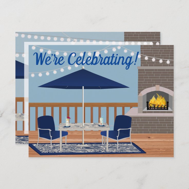 Outdoor Patio Party Invitation | Zazzle