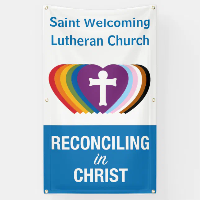 Outdoor RIC "Your Church" Banner (Vertical) | Zazzle