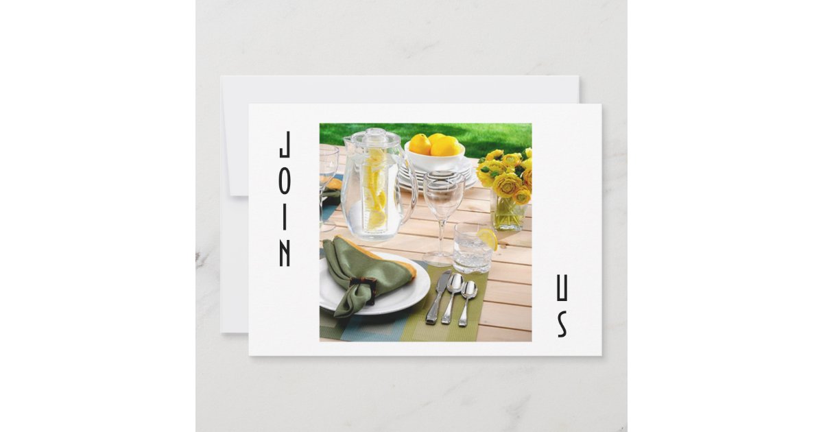 OUTDOOR SETTING INVITAION FOR ALL OCCASIONS INVITATION | Zazzle