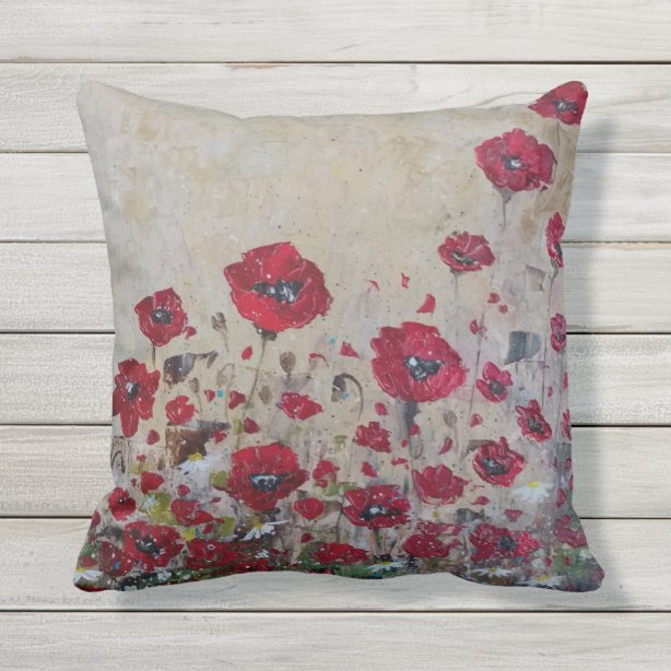 Poppy Decorative & Throw Pillows | Zazzle