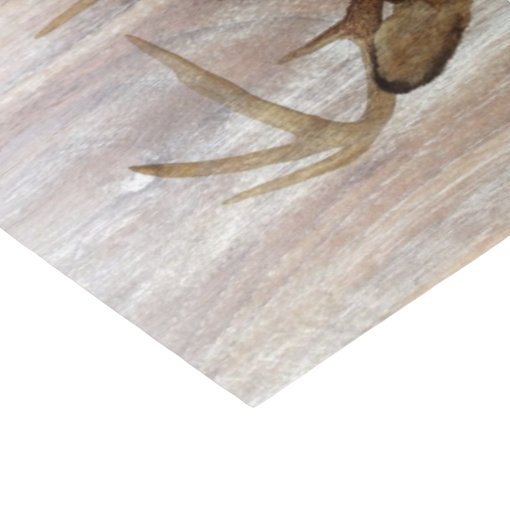 Outdoorsman Western Primitive barn wood deer Tissue Paper | Zazzle
