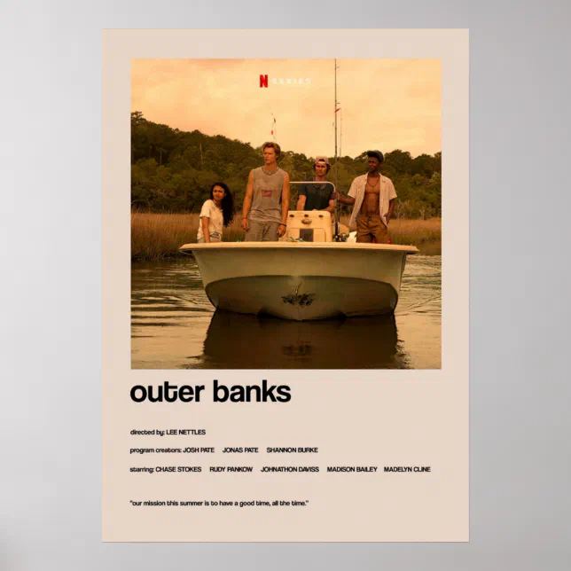 Outer Banks Alternate Minimalist Cover Poster | Zazzle