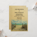 Outer Banks Beach Vintage Wedding Invitation | Zazzle