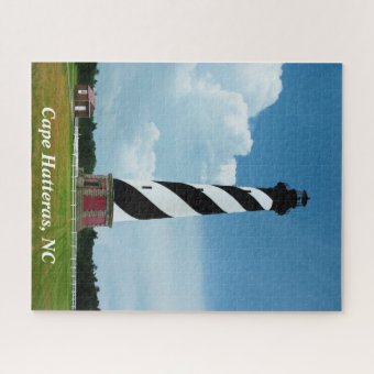 Outer Banks NC Lighthouse Cape Hatteras Jigsaw Puzzle | Zazzle