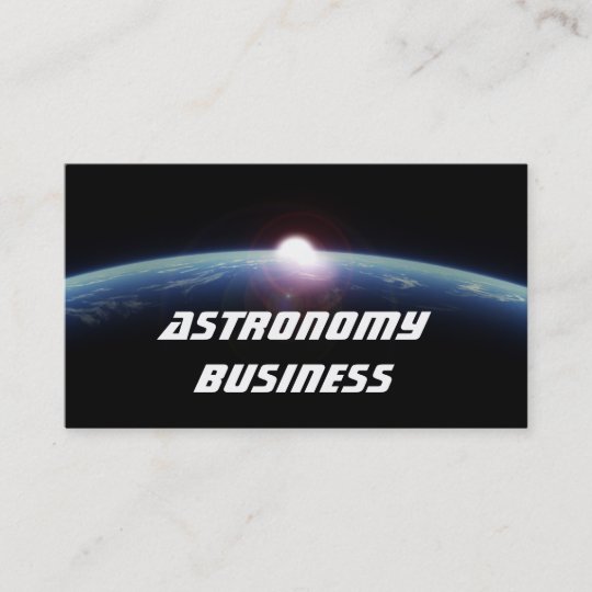 Outer Space Astronomy Business Card | Zazzle.com