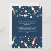 Outer Space Baby Shower Bottle Rocket Spaceship Invitation | Zazzle