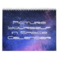 Outer Space Backgrounds Celestial Custom Photo Calendar | Zazzle