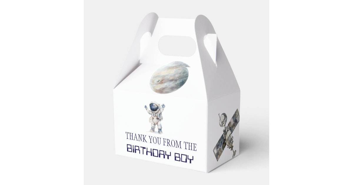 Outer Space Birthday Favor Boxes | Zazzle