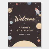 Outer Space Birthday Party Welcome Sign | Zazzle