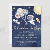 Outer Space Boy Baby Shower Galaxy Baby Shower Invitation | Zazzle