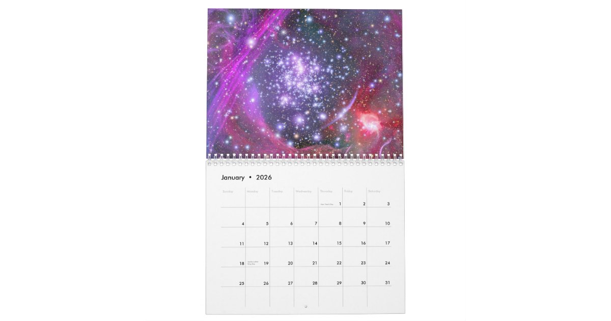 Outer Space Calendar | Zazzle