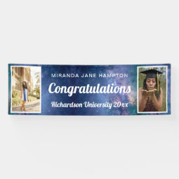 Outer Space Congratulations Graduation Photo Banner | Zazzle