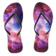 Outer Space Cosmos Summer Flip Flops | Zazzle