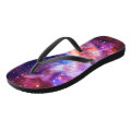 Outer Space Cosmos Summer Flip Flops | Zazzle