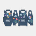Outer Space Cute Custom Boys Birthday Party Favor Boxes | Zazzle