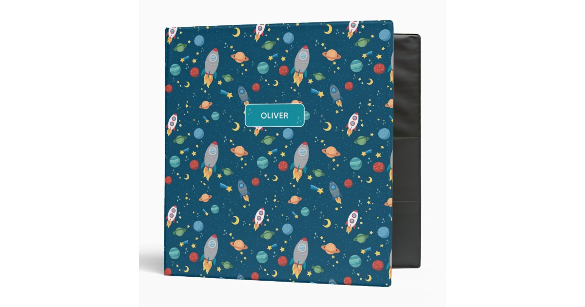 Outer Space Fun binder | Zazzle