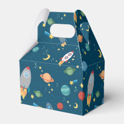 Outer Space Fun favor boxes | Zazzle