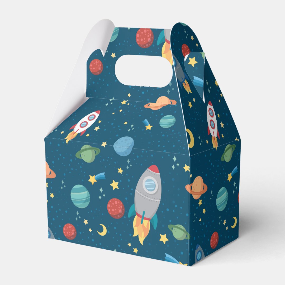 Outer Space Fun favor boxes | Zazzle